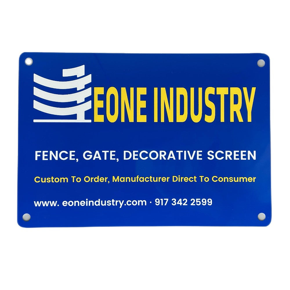 Aluminum Fence Sign Sample – Eone Industry